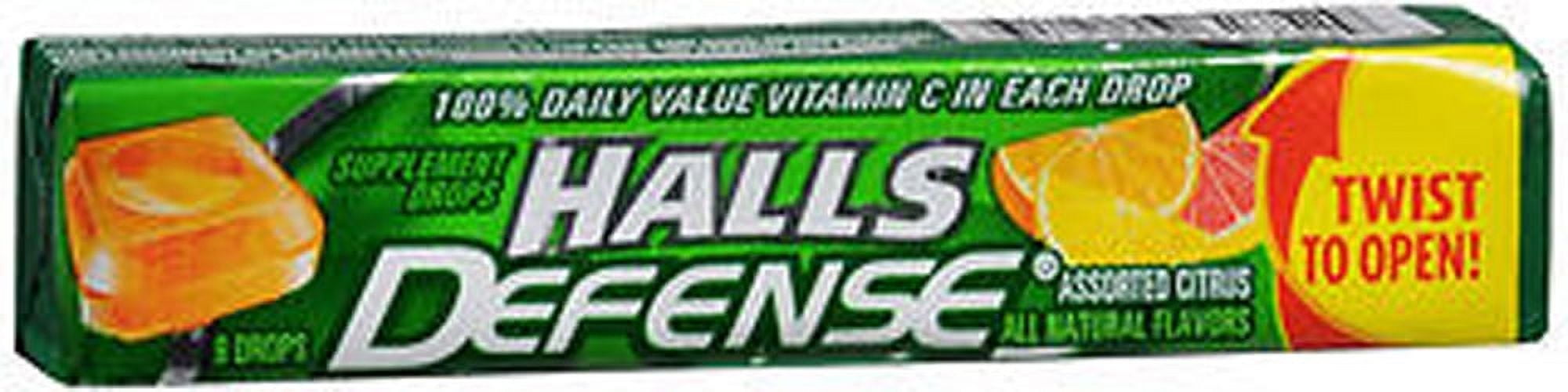 Halls Defense Vitaminc SupplementDrops, Assorted Citrus - Walmart.com