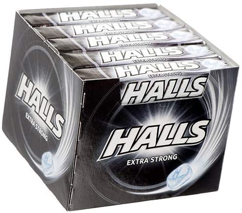 Halls Extra Strong Cough Drops - with Menthol - 180 Drops (20 Sticks of ...