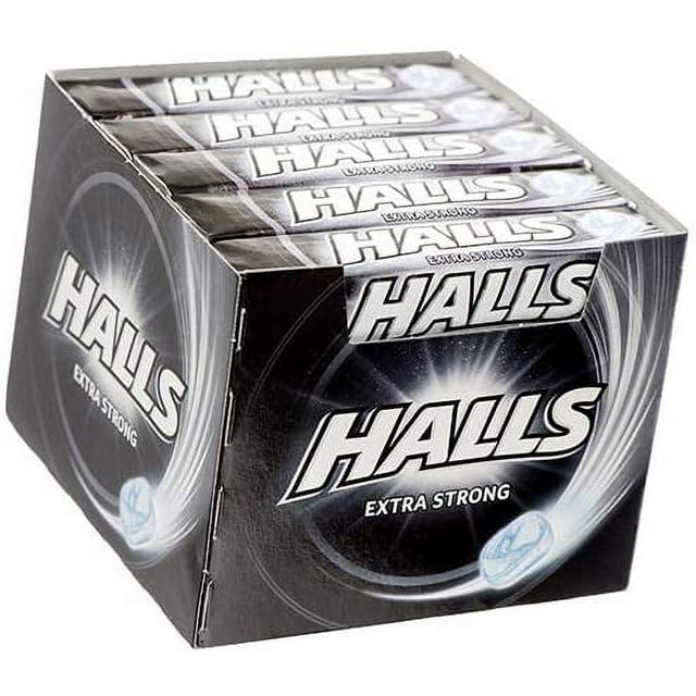 Halls Extra Strong Cough Drops - with Menthol - 180 Drops (20 Sticks of ...