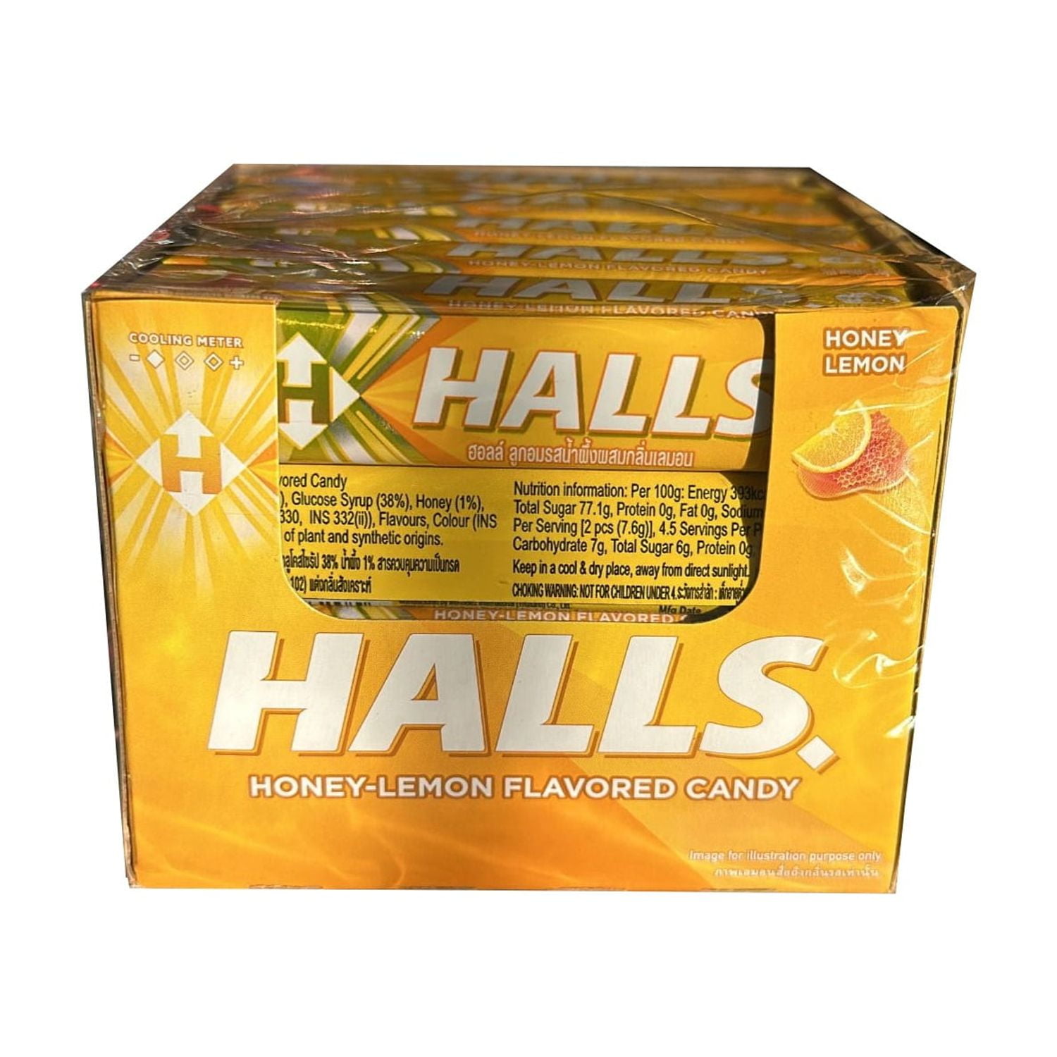Halls Honey Lemon Flavor Candy 20 Stick 34g - Walmart.com