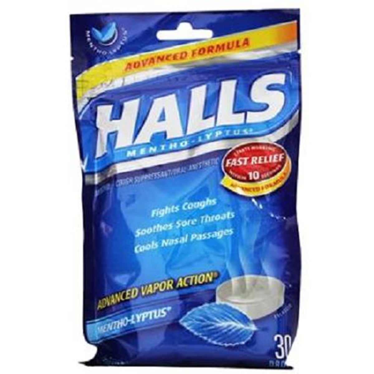 Hall's Menthol Lyptus Cough Drops with Advanced Vapor Action, Soothing ...