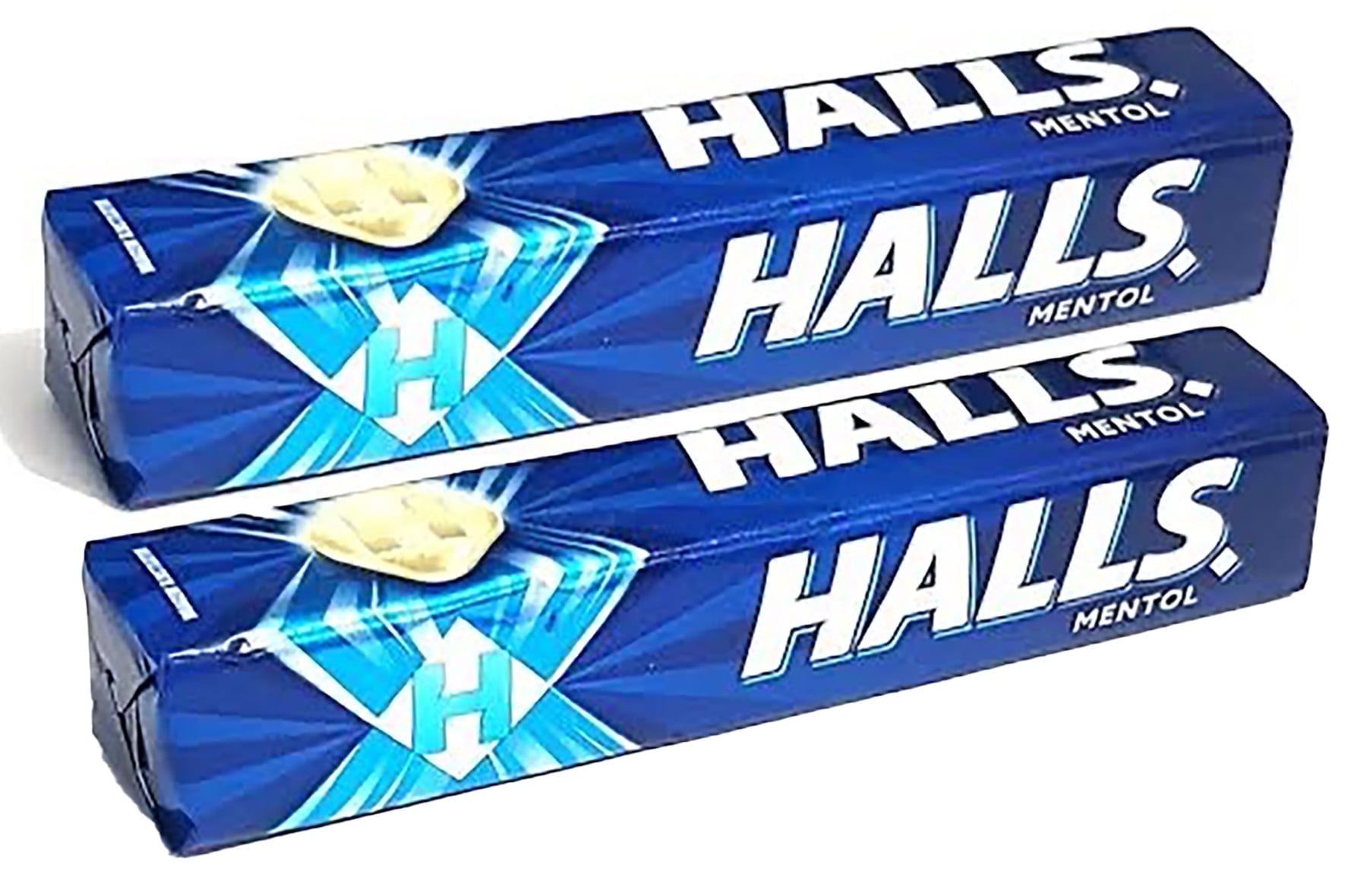 Halls Menthol / Mentol Throat Drops, Two Packs of 10 Drops (20 Total ...