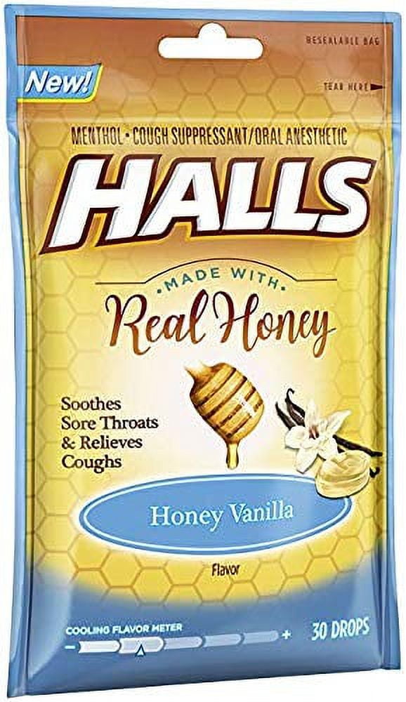 Halls Real Honey Cough Drops - Walmart.com