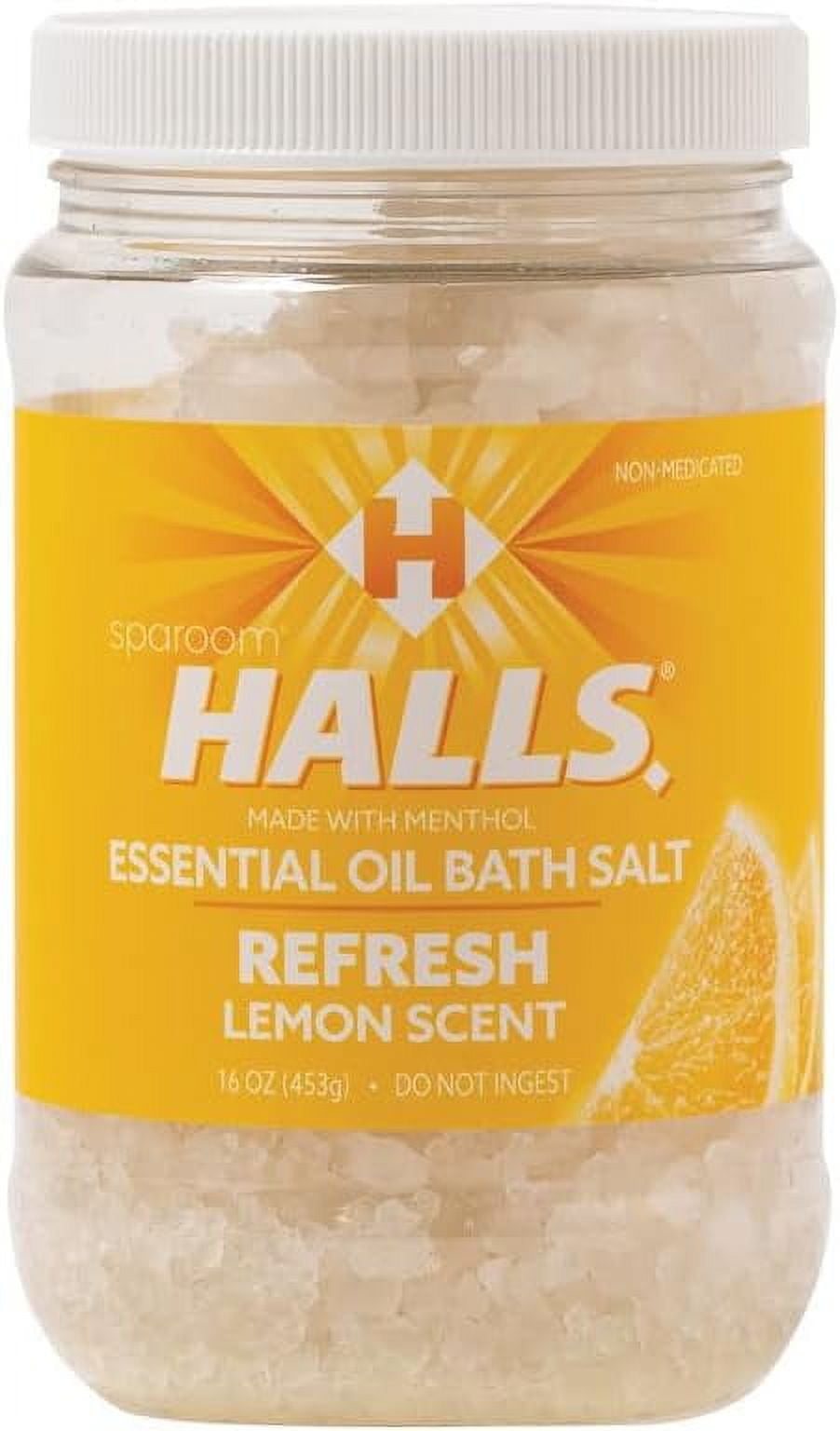 Halls Refresh Menthol with 100% Pure Essential Oils Aromatherapy Bath ...