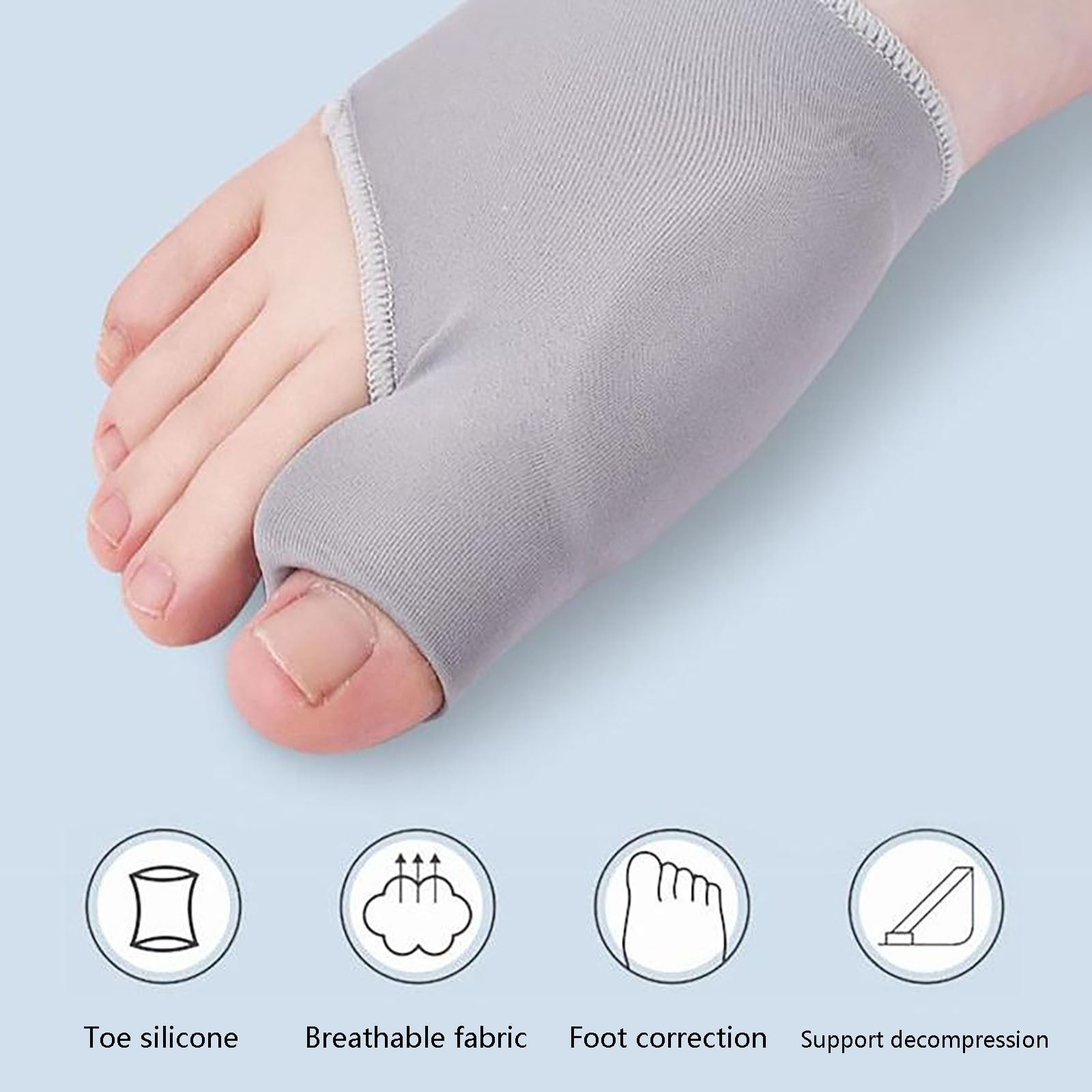 Hallux Valgus Correction Sleeve for Feet Care Lightweight Breathable ...
