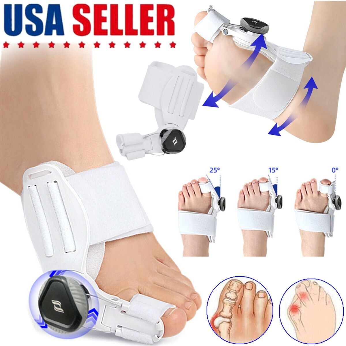 Hallux Valgus Pain Relief Support Big Toe Bunion Straightener Splint ...
