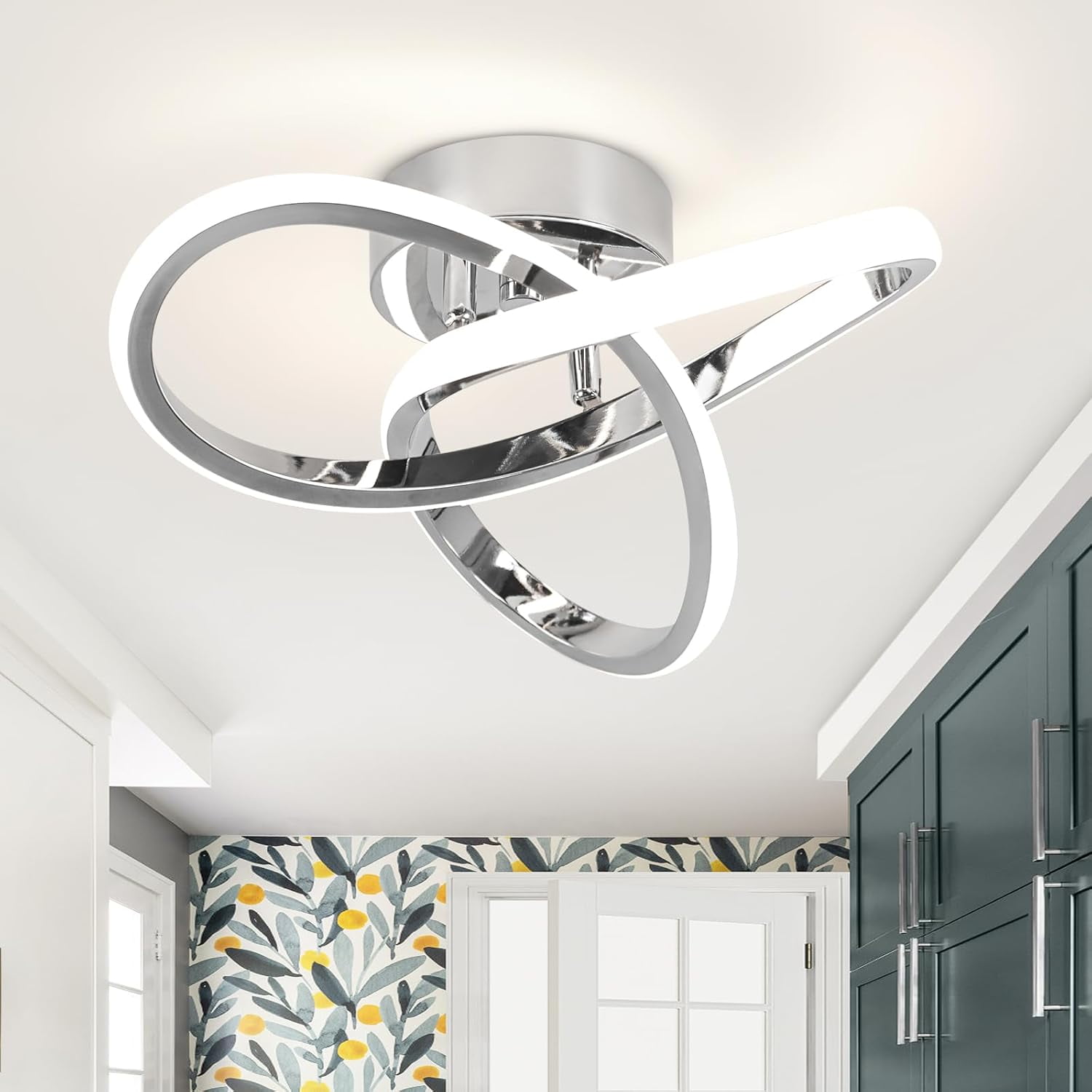 Hallway Ceiling Light Modern Led Ceiling Light Fixtures,4500K Daylight ...