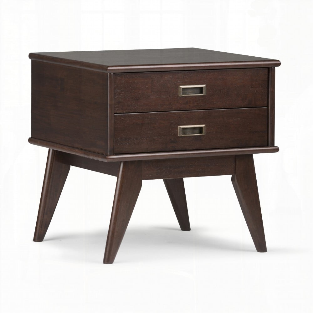 Hallway Console Table with Walnut Brown Finish - Made of Solid ...