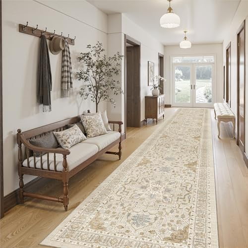 Hallway Runner Rug 2'6''x14', Non Slip Vintage Runners for Hallways ...
