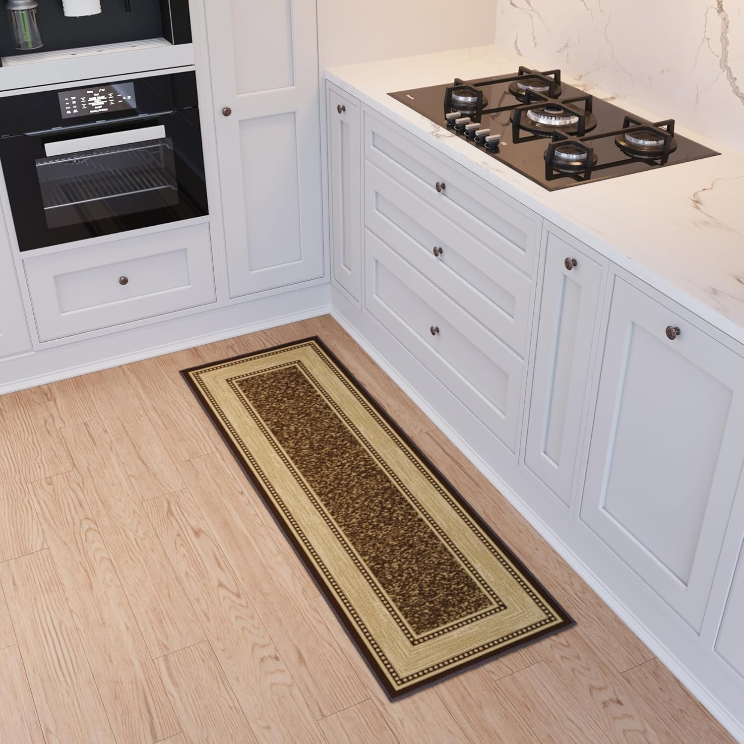 Hallway Runner Rug 20" x 59" Non Slip Border Area Rugs Easy to Clean ...