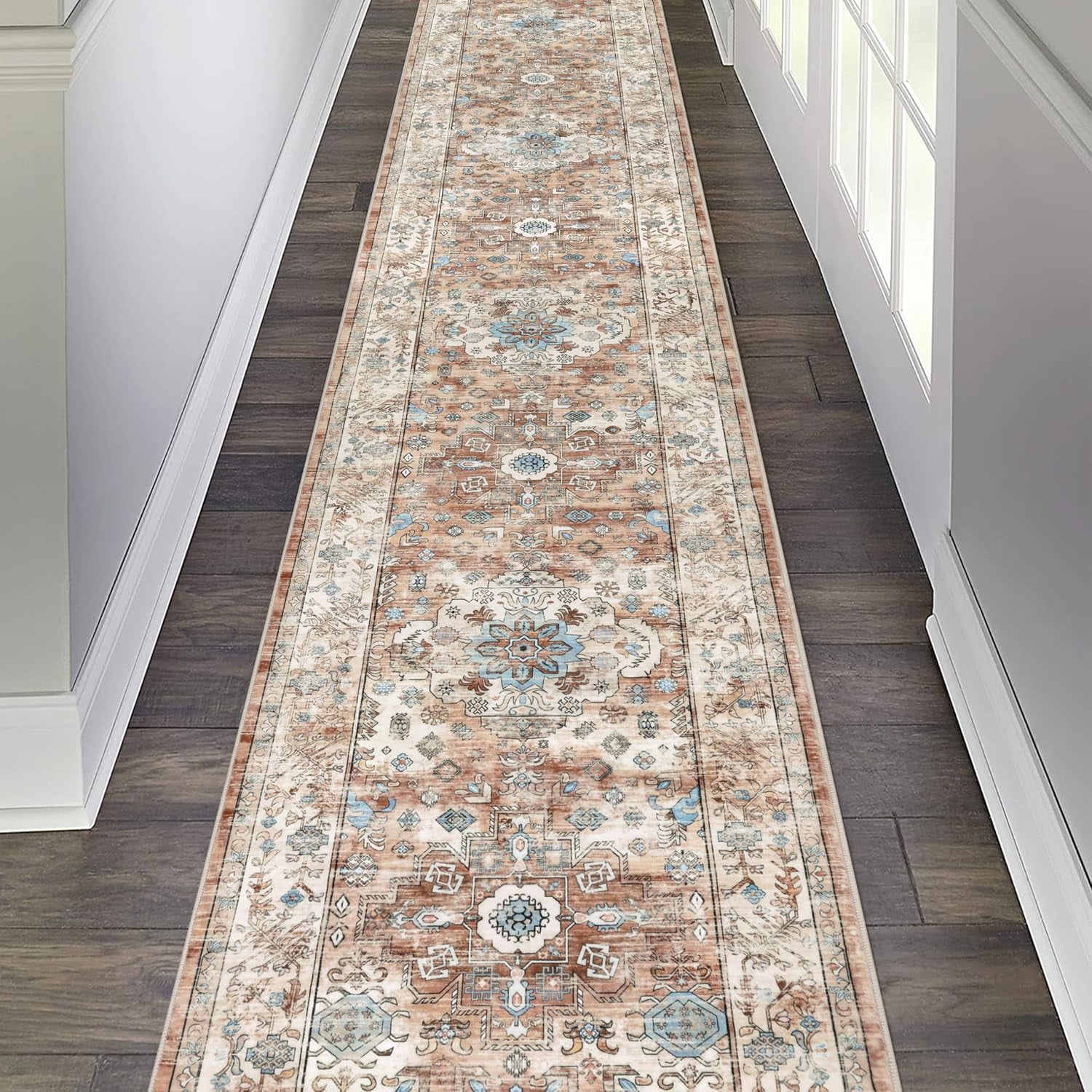 Hallway Runner Rug 2x10 Washable Runner Rug Non Slip Rug Runners for ...