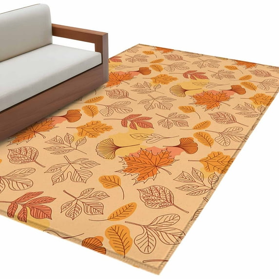 Hallway Runner Rugs 2.7x5 Ft, Autumn Maple Leaves Non Slip Area Rugs ...