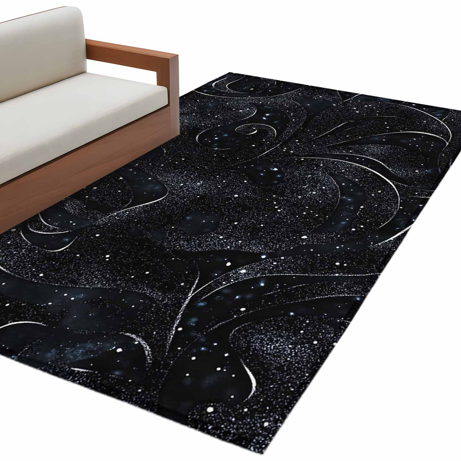 Hallway Runner Rugs 2.7x5 Ft, Black Non Slip Area Rugs for Kitchen ...
