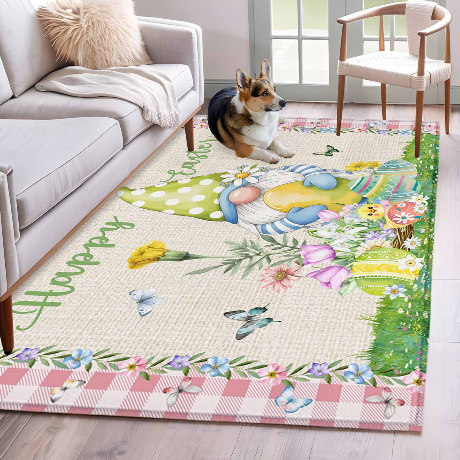 Hallway Runner Rugs 2.7x5 Ft, Easter Non Slip Area Rugs for Kitchen ...