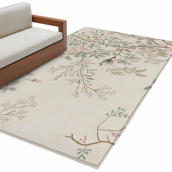 Hallway Runner Rugs 2.7x5 Ft, Fall Flower Non Slip Area Rugs for ...