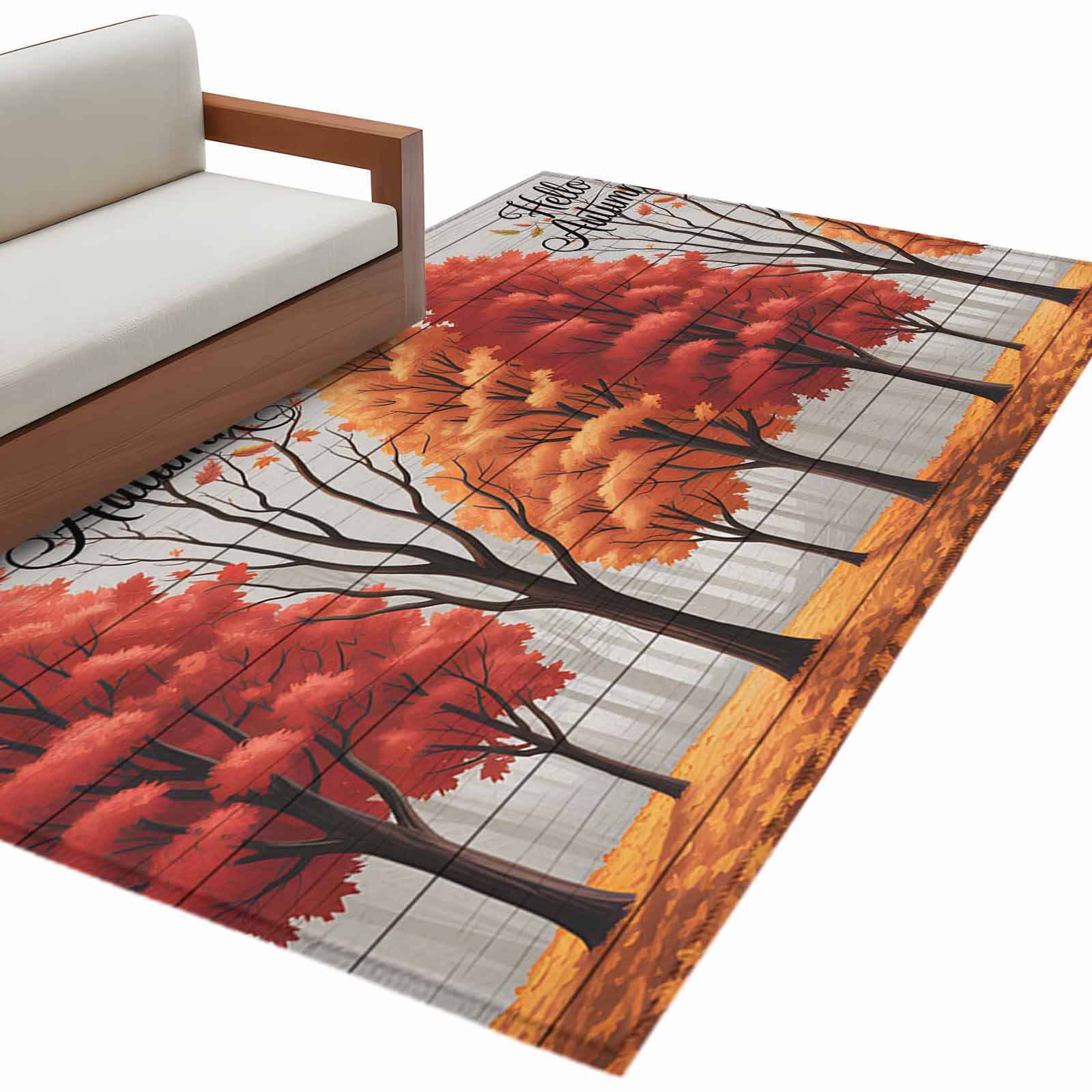 Hallway Runner Rugs 2.7x5 Ft, Hello Autumn Non Slip Area Rugs for ...