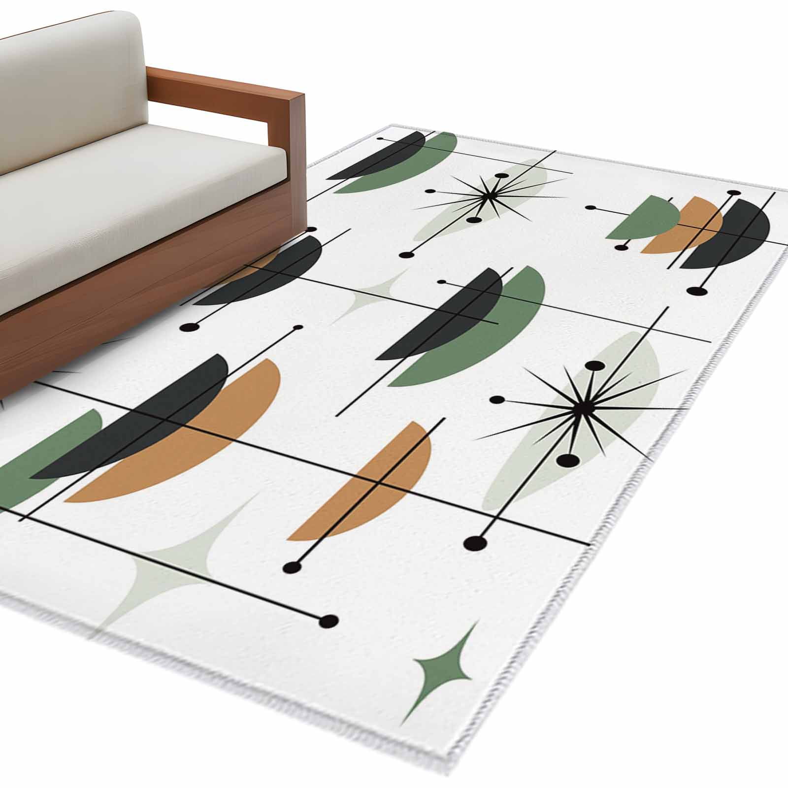 Hallway Runner Rugs 2.7x5 Ft, Navy Color Block Boho Non Slip Area Rugs ...