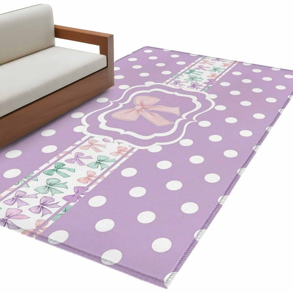 Hallway Runner Rugs 2.7x5 Ft, Pink Bow Non Slip Area Rugs for Kitchen ...