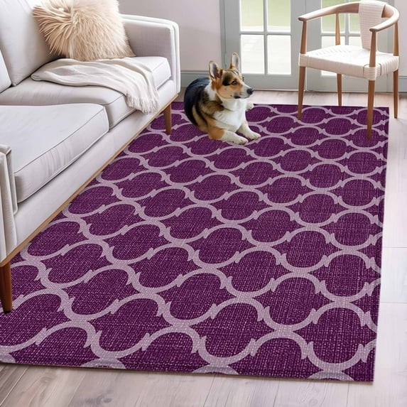 Hallway Runner Rugs 2.7x5 Ft, Purple Non Slip Area Rugs for Kitchen ...