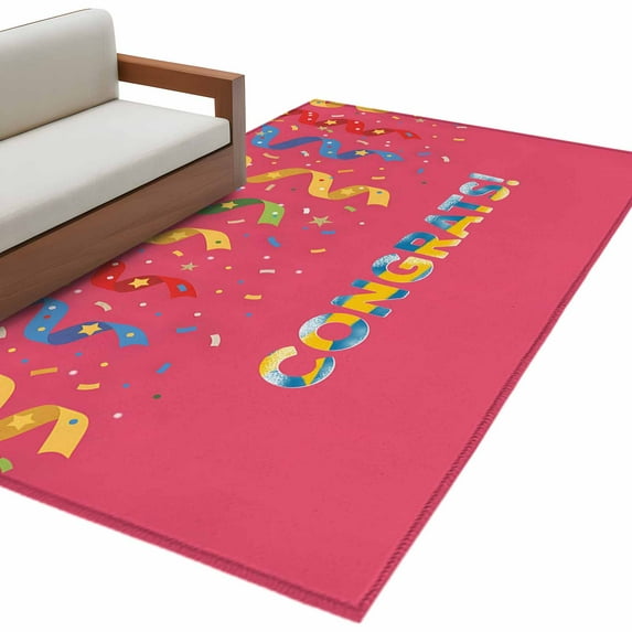 Hallway Runner Rugs 2.7x5 Ft, Red Graduation Season Non Slip Area Rugs ...