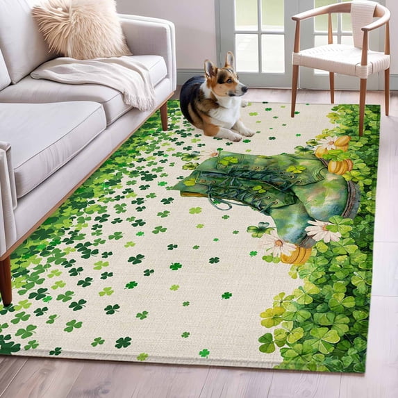 Hallway Runner Rugs 2.7x5 Ft, St. Patrick's Day Non Slip Area Rugs for ...