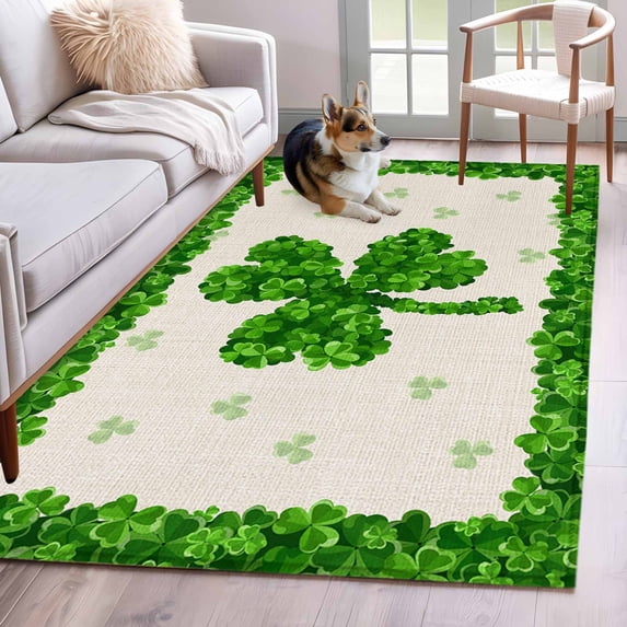 Hallway Runner Rugs 2.7x5 Ft, St. Patrick's Day Non Slip Area Rugs for ...