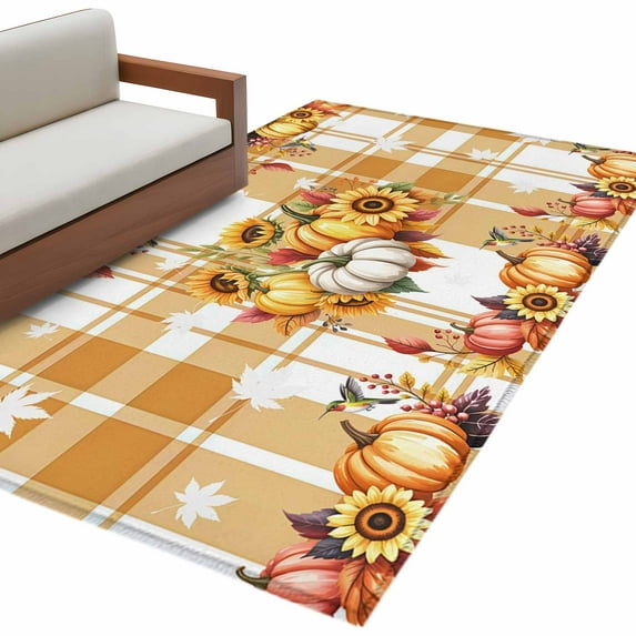 Hallway Runner Rugs 2.7x5 Ft, Thanksgiving Fall Non Slip Area Rugs for ...