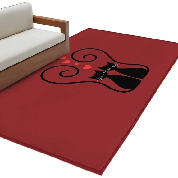 Hallway Runner Rugs 2.7x5 Ft, Valentine's Day Non Slip Area Rugs for ...