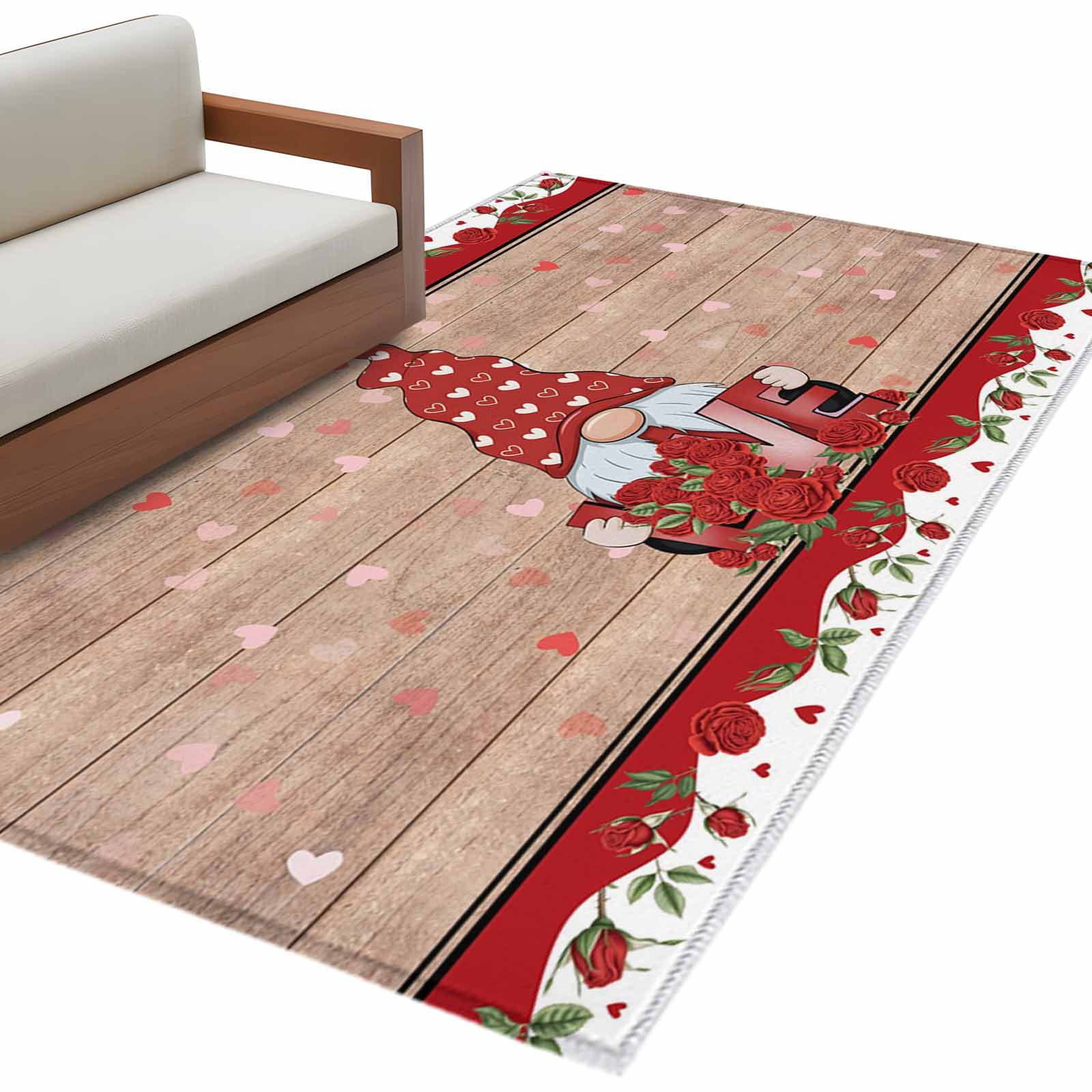 Hallway Runner Rugs 2.7x5 Ft, Valentine's Day Non Slip Area Rugs for ...