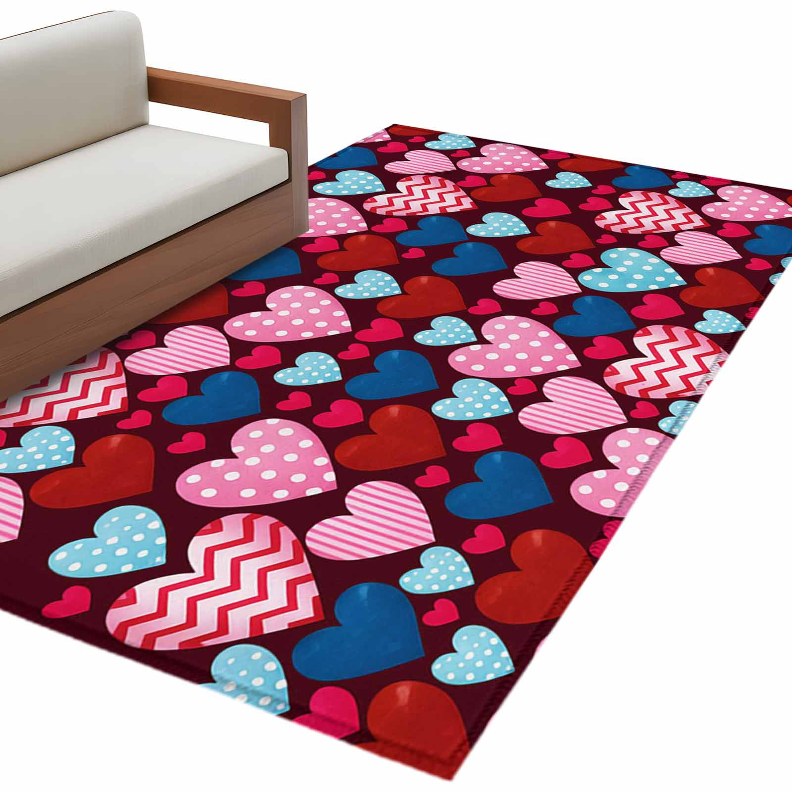 Hallway Runner Rugs 2.7x5 Ft, Valentines Day Non Slip Area Rugs for ...
