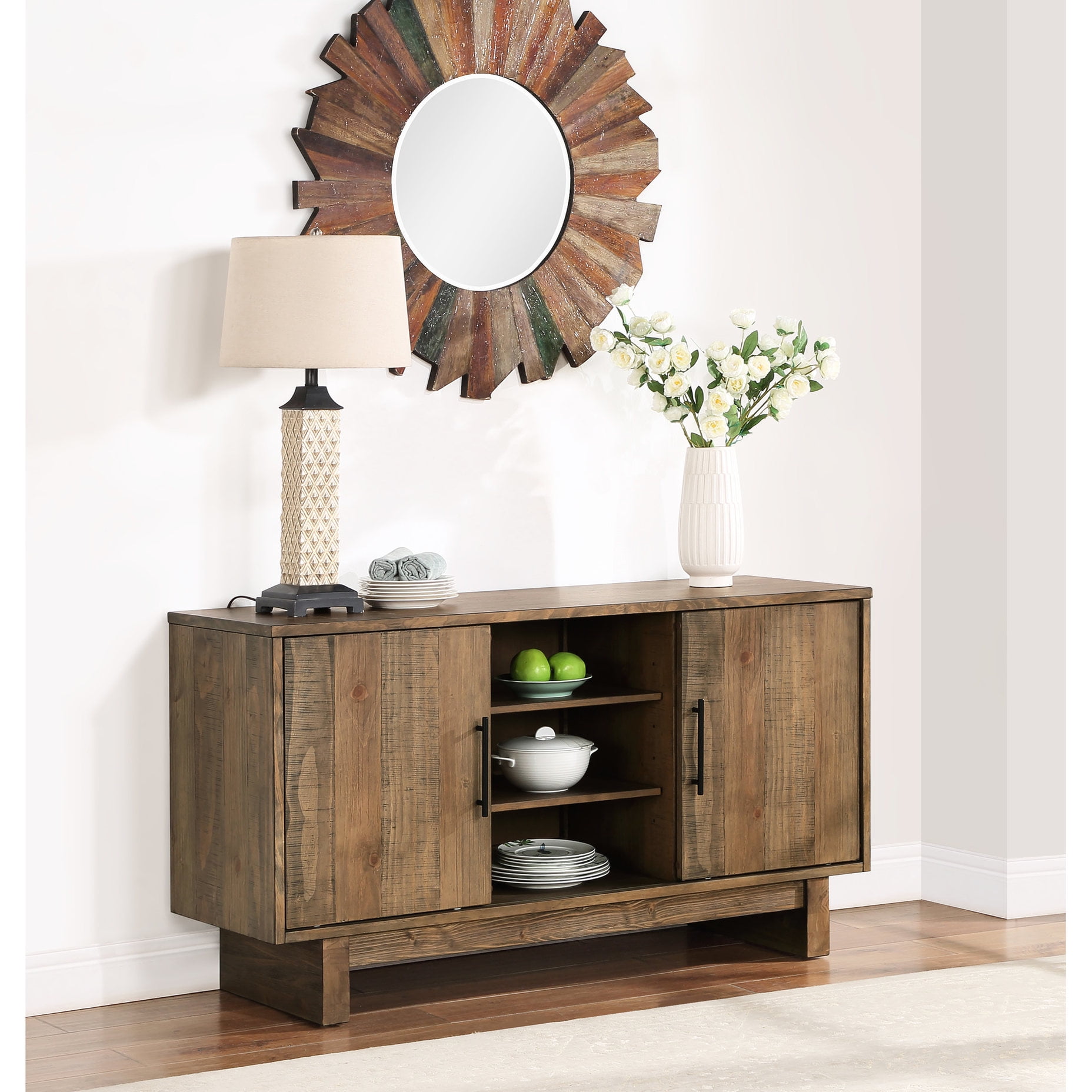 Hallway Storage | Two Sliding Doors for Quick Access | Pine Veneers and ...