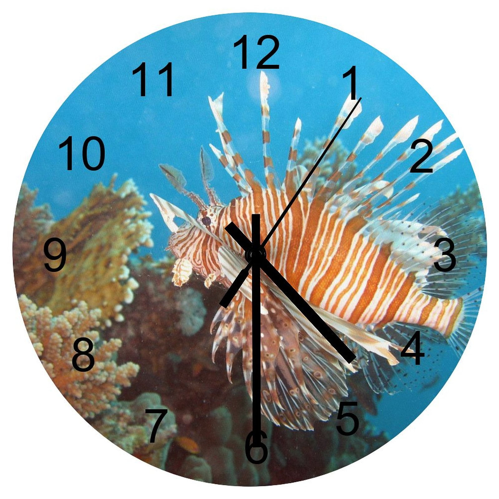Hallway Wall Clock Graceful underwater world Clocks 12 inch Silent ...