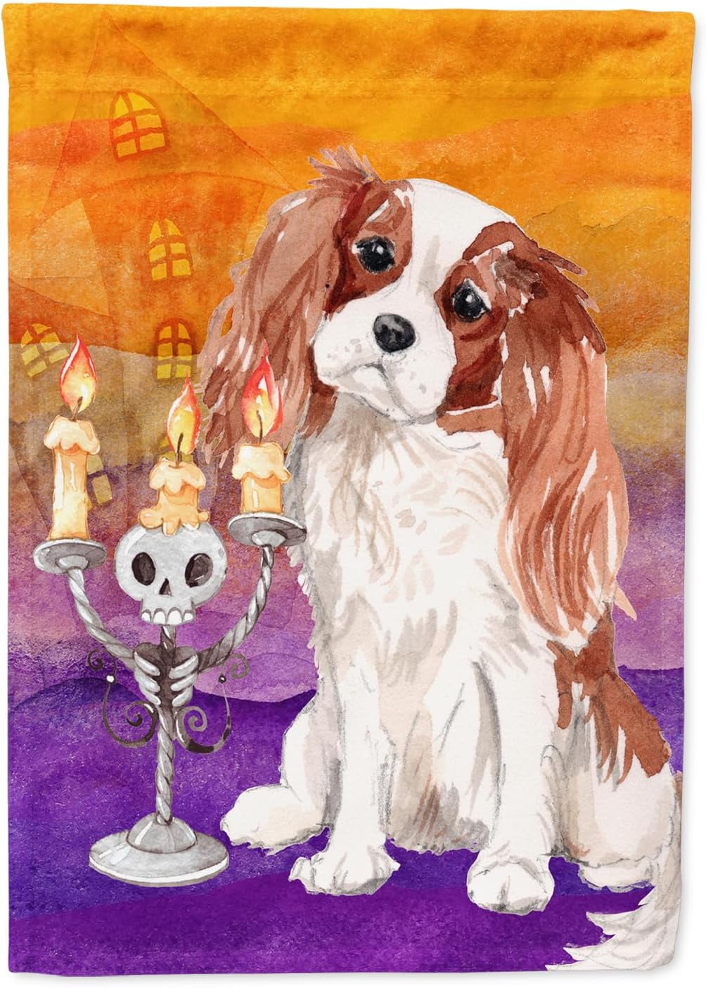 Hallween Blenheim Cavalier Spaniel Garden Flag Mailbox Flag Decorative ...