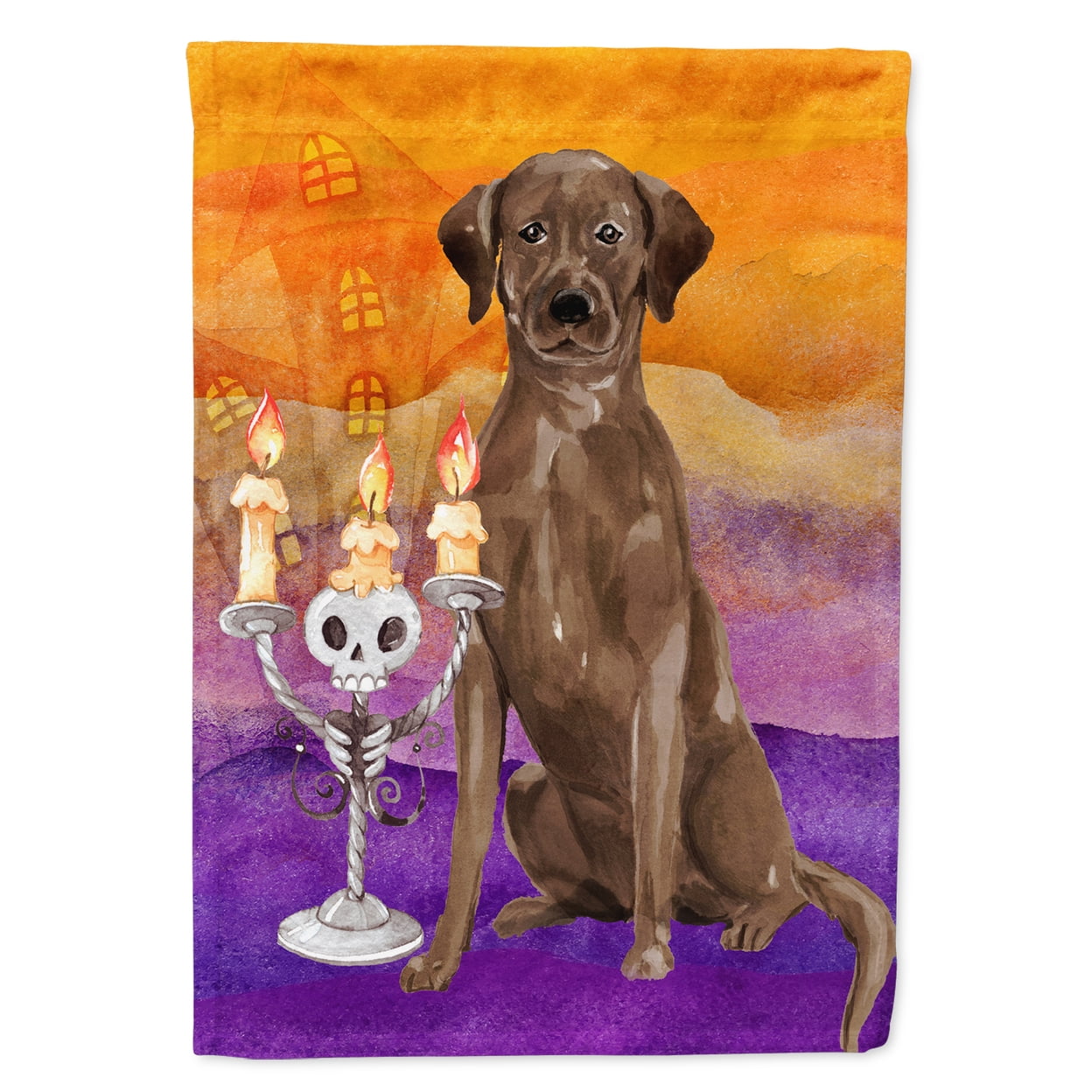 Hallween Chocolate Labrador Retriever Flag Garden Size - Walmart.com
