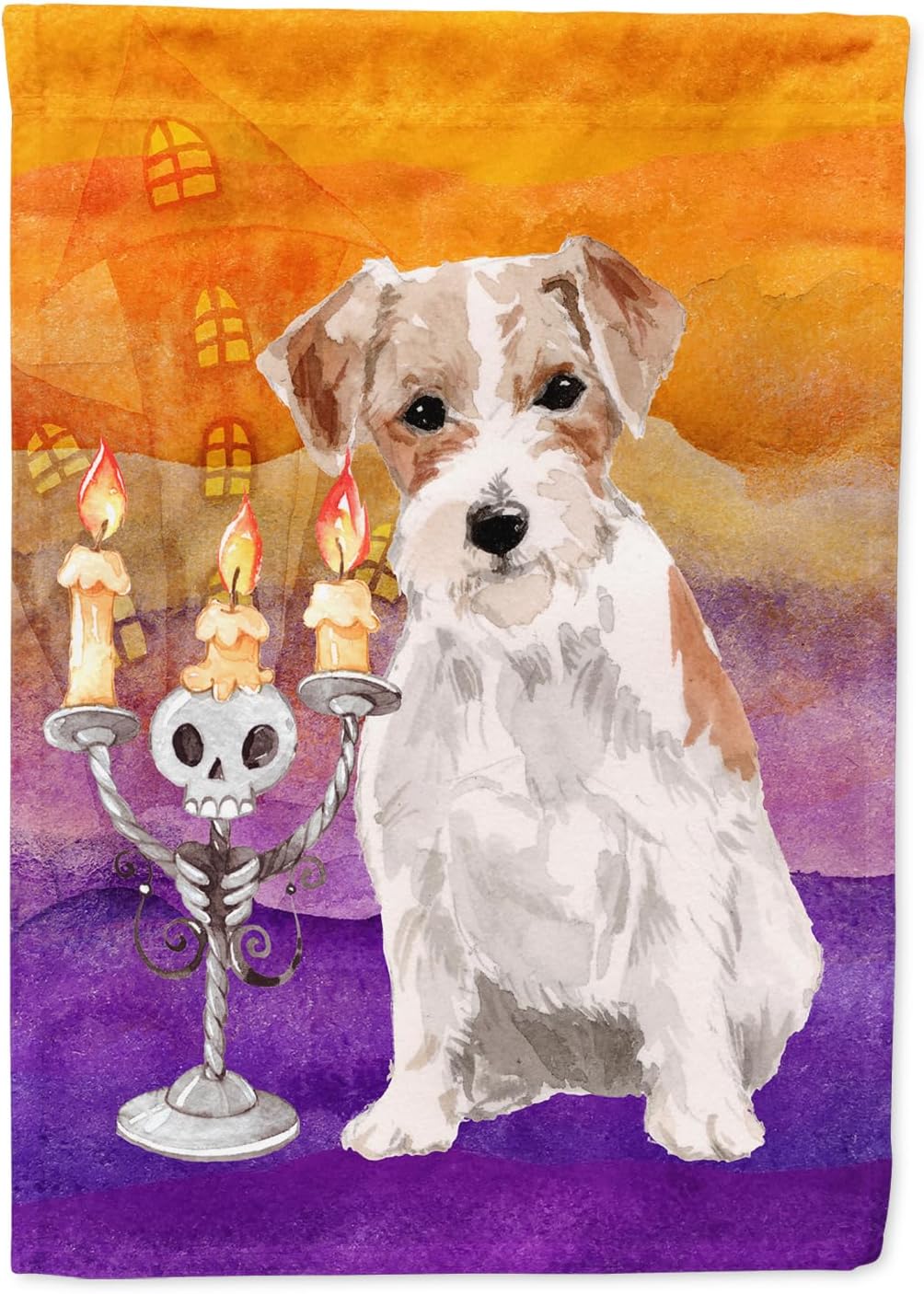 Hallween Jack Russell Terrier Garden Flag Mailbox Flag Decorative Yard ...