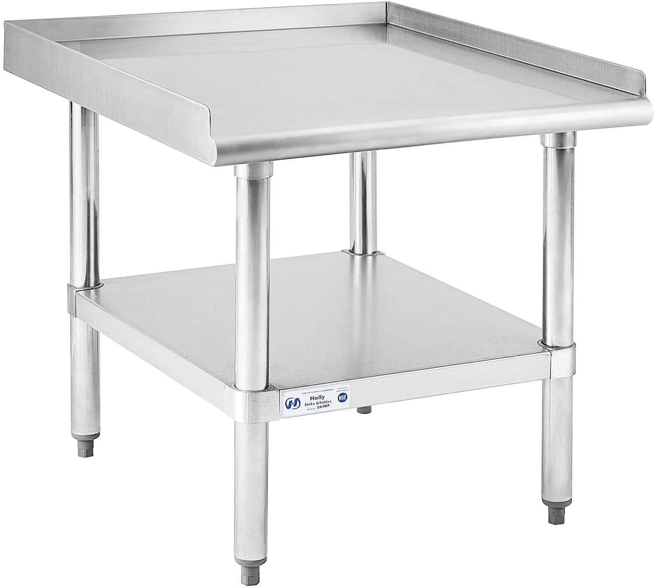 Hally Stainless Steel Equipment Stand 28x24 Inches with Undershelf NSF ...