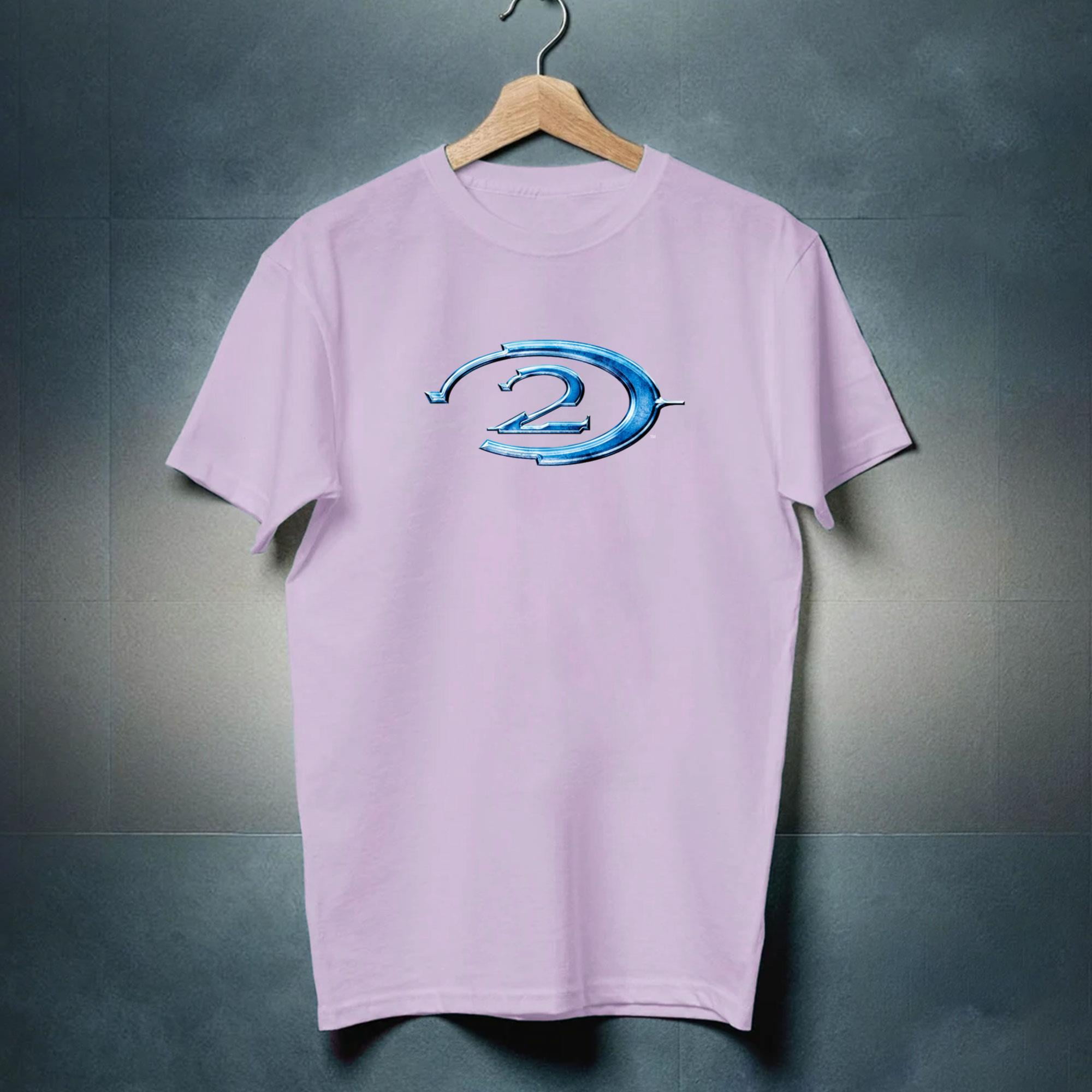 Halo 2 retro black tee blue logo Vintage Gaming Shirt Y2k ad campaign promo-TH28317 - Walmart.com