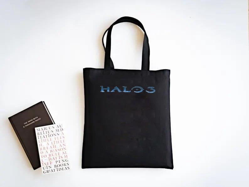 Halo 3 Ad Campaign Classic Retro Gaming 2000s Xbox Master Chief Tote ...