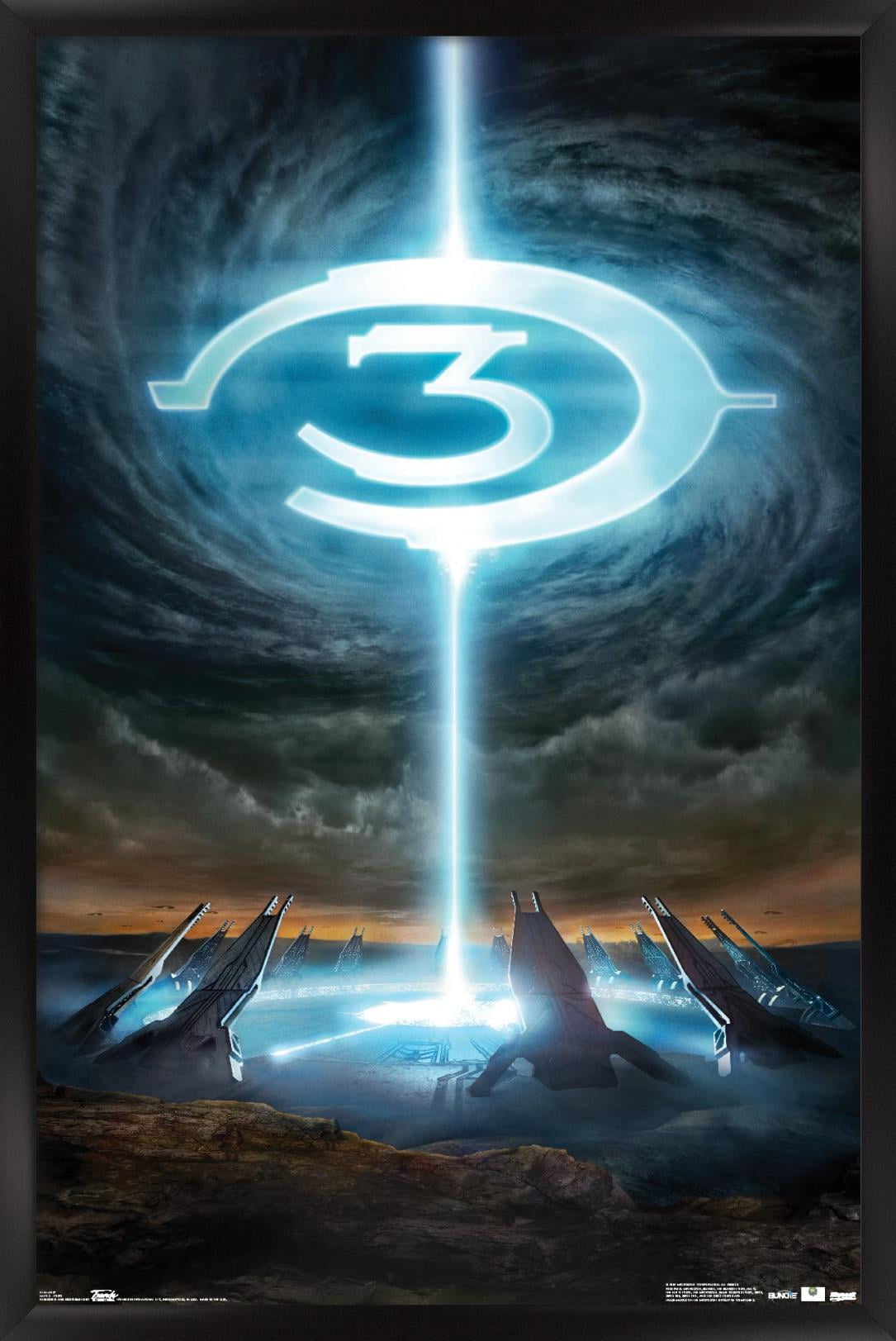 Halo 3 - Logo Wall Poster, 22.375" x 34", Framed - Walmart.com