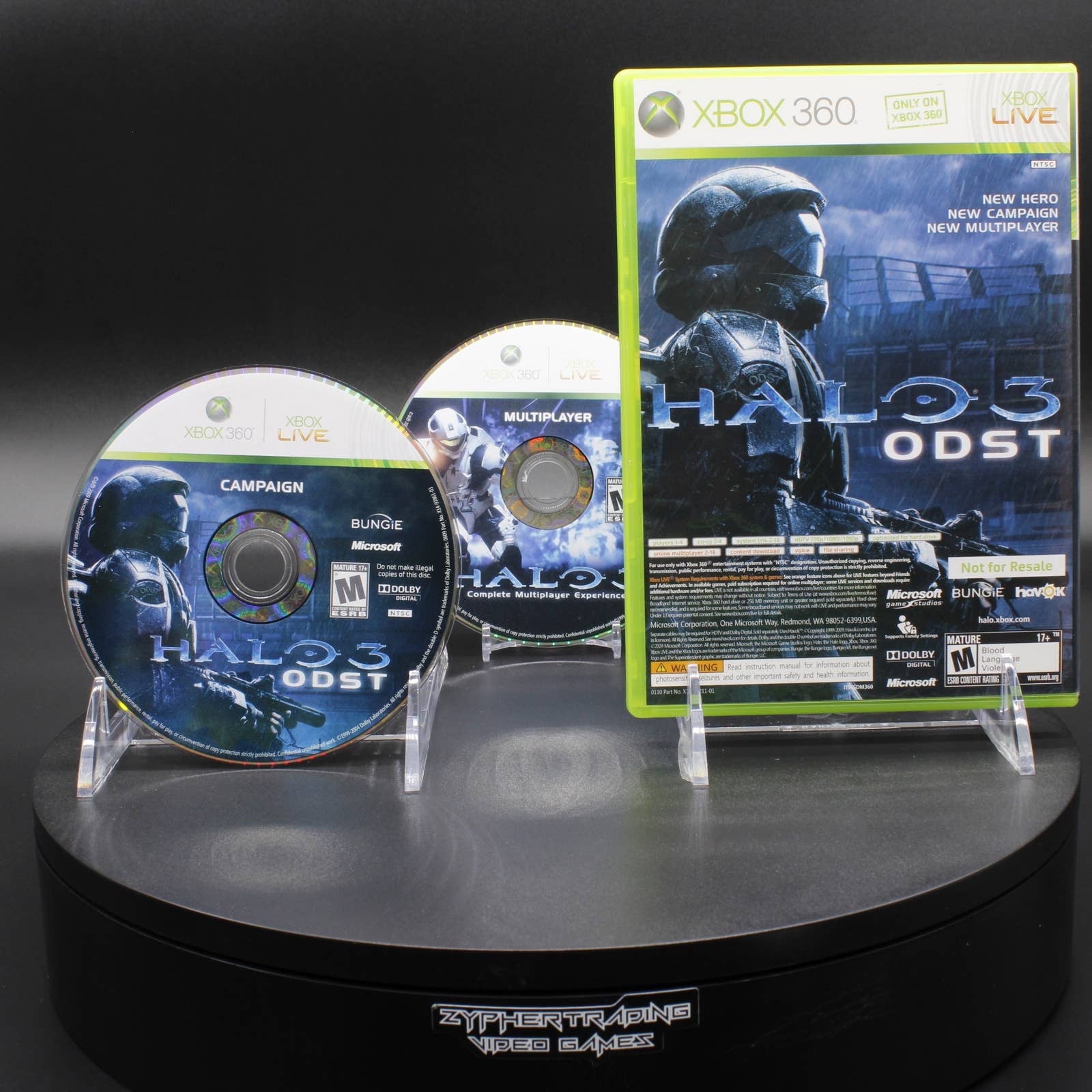 Restored Halo 3: ODST Forza Motorsport 3 Microsoft Xbox 360 Two Game ...