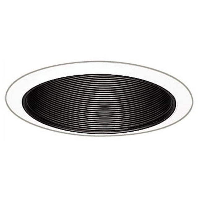 Halo 6" Black Coilex Baffle With White Trim Ring For Use With Halo 6 ...