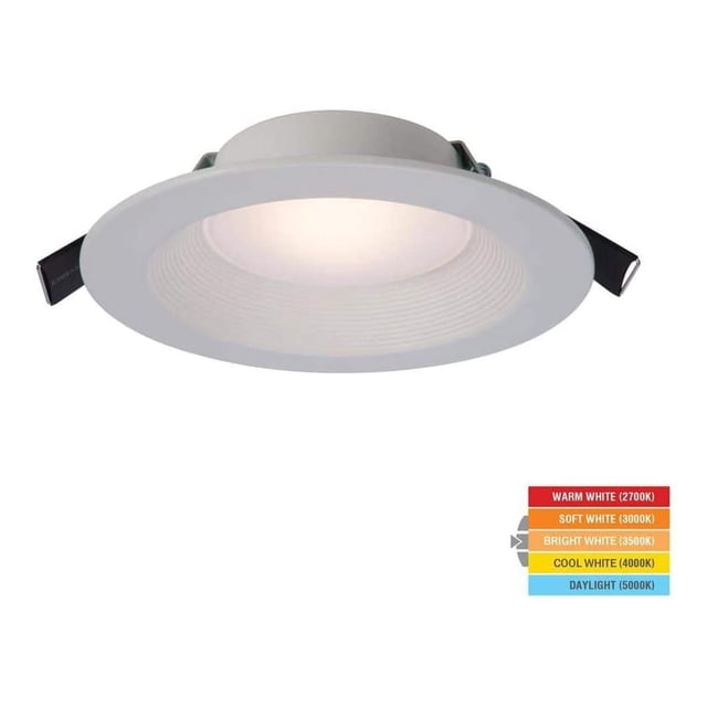 Halo RL6-DM Series RL6069S1EWHDMR LED Retrofit Module, 9 W, 120 V, LED ...