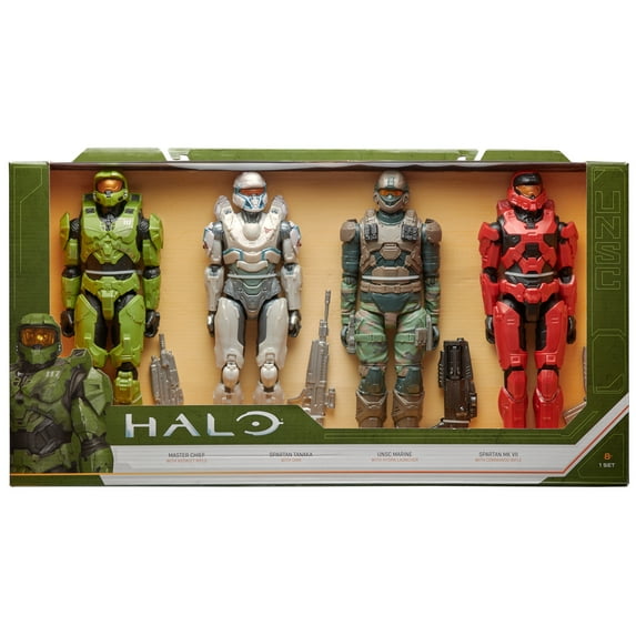 Halo Action Figure 4 Pack, 12 Inch Toy Collectibles - Walmart.com