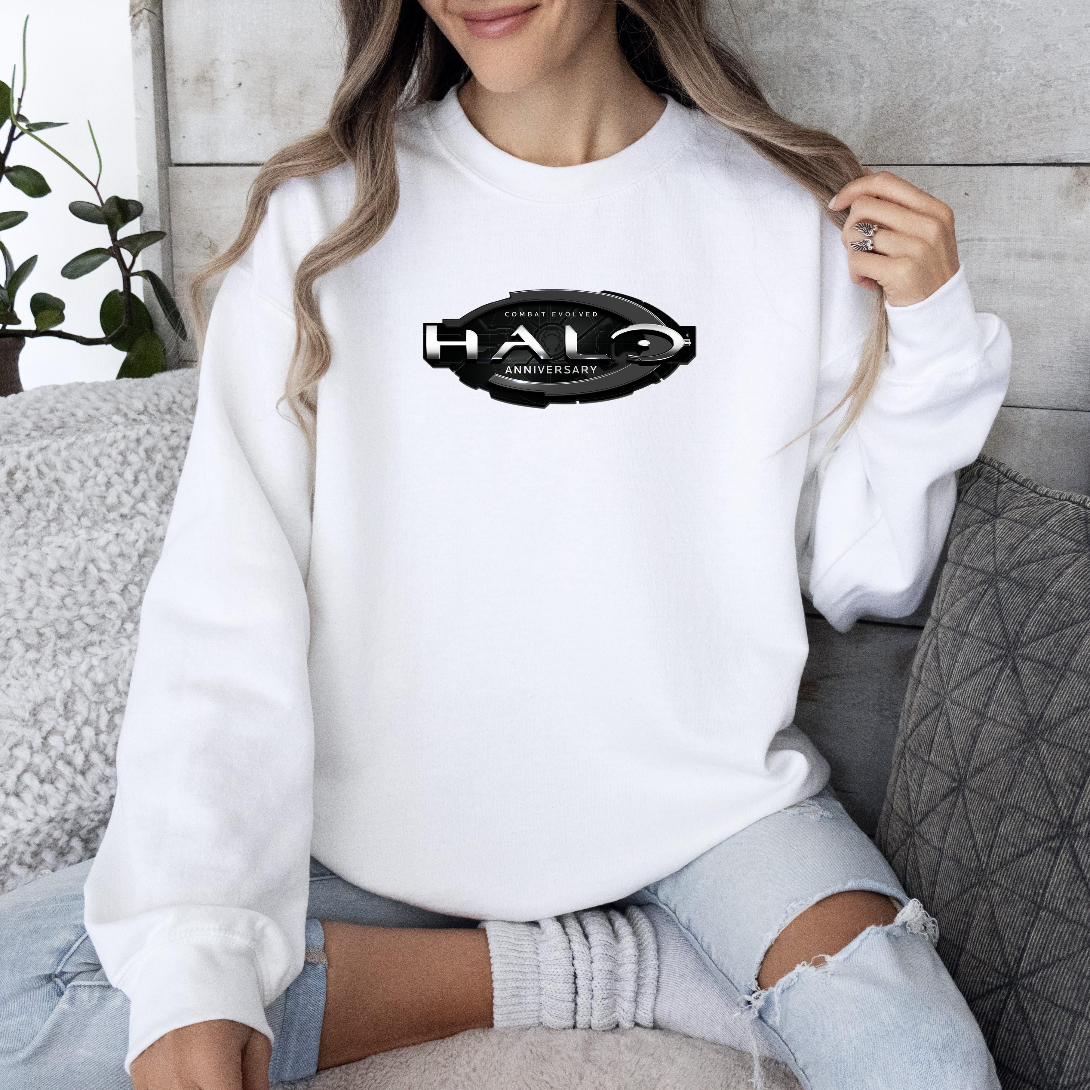 Halo Anniversary Logo Vintage Marketing Sweatshirt, for men & women, up ...