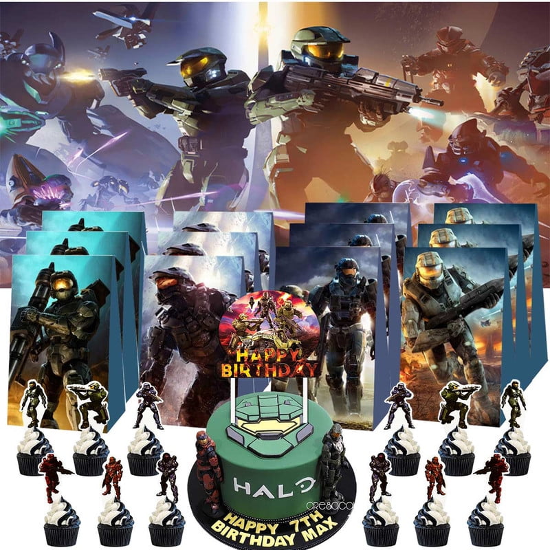 Halo Goodie Bags Treat Candy Decorations Party Favor Supplies Birthday ...