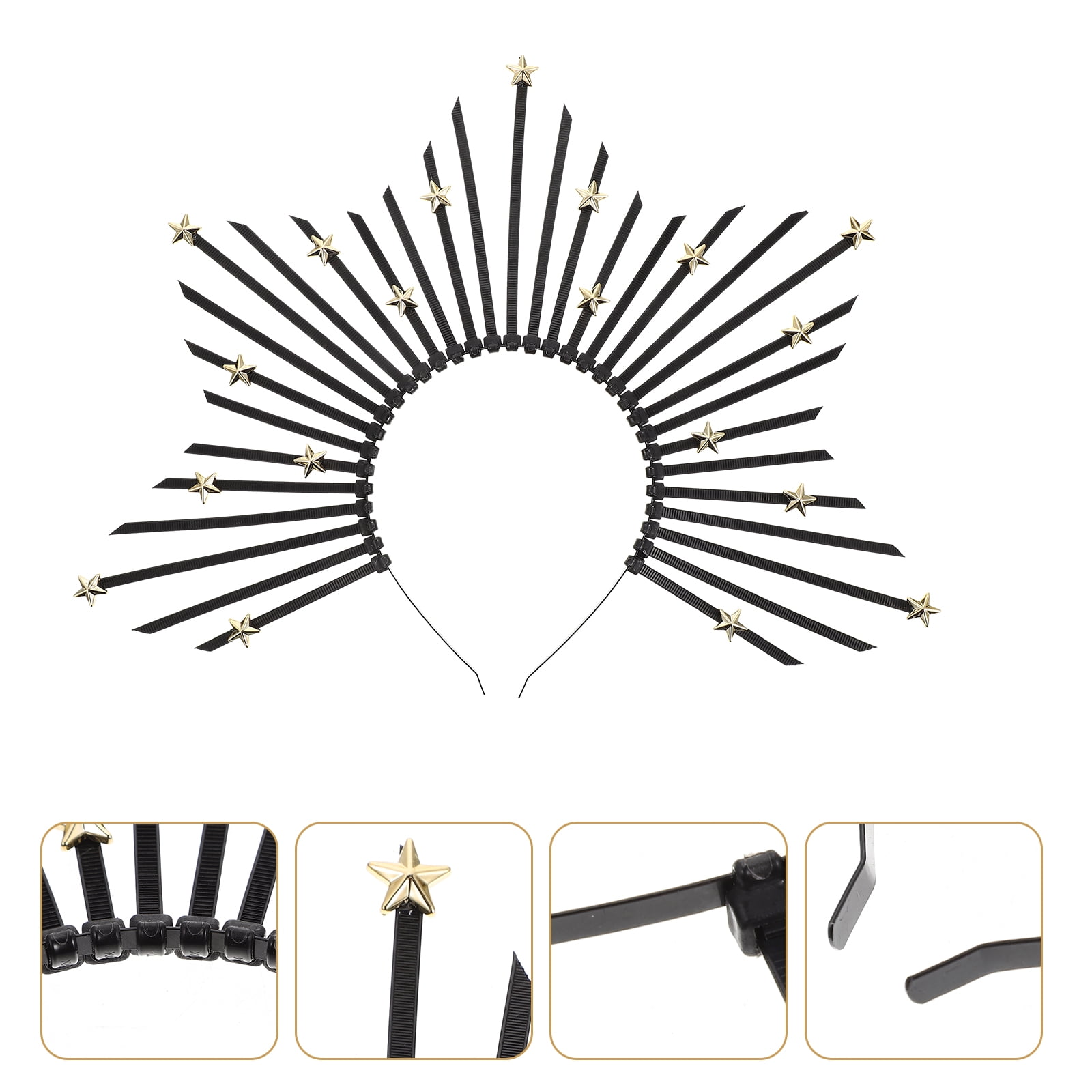 TINKSKY 1Set Multipurpose Goddess Crown Hair Wrap for Women Resin ...