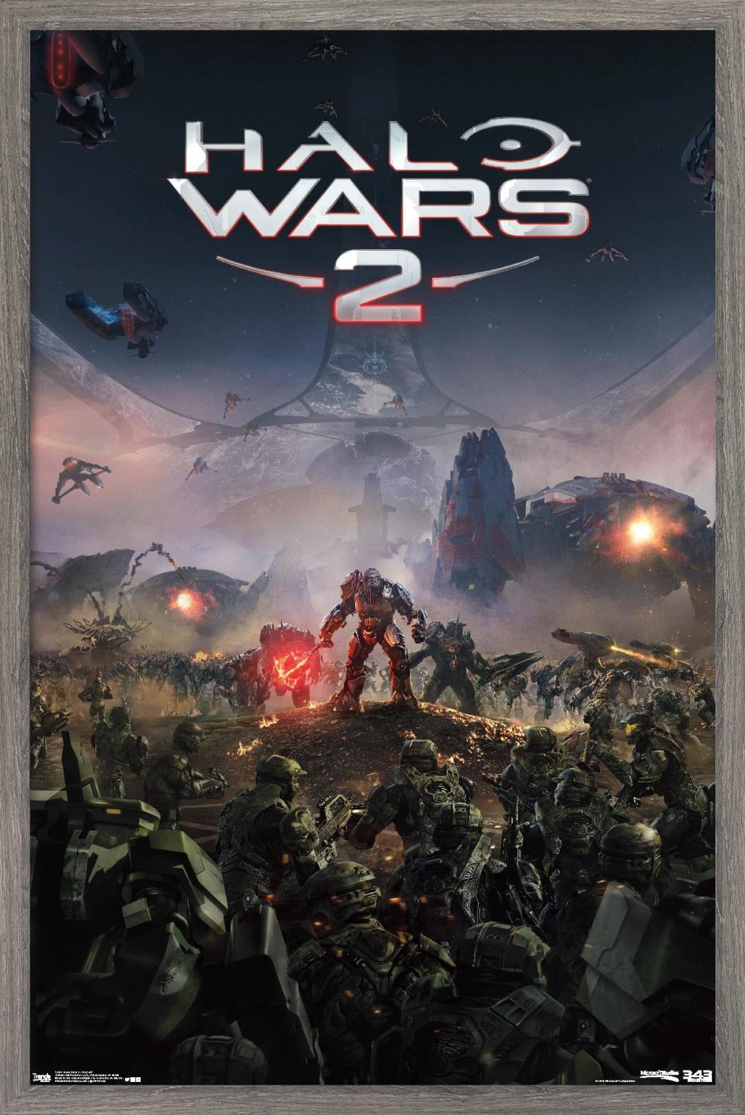 Halo: Halo Wars 2 - Key Art Wall Poster, 14.725" x 22.375", Framed ...
