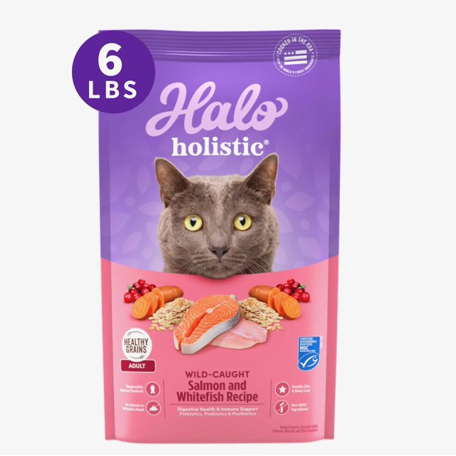Halo Holistic Cat Food TGF4 Wild Caught Salmon & Whitefish Formula ...