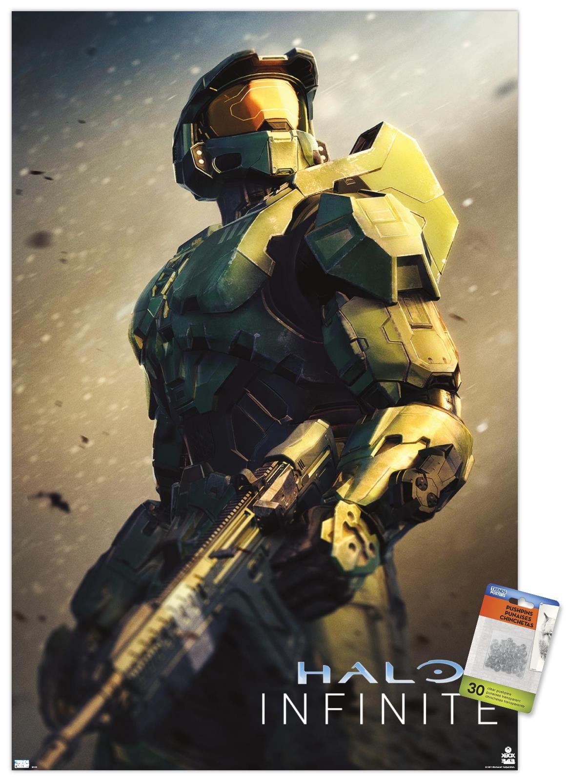 Halo Infinite - Become Wall Poster with Push Pins, 22.375" x 34 ...
