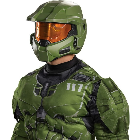 Halo Deluxe Master Chief Wearable Helmet Toy with LED Lights and Weapon ...